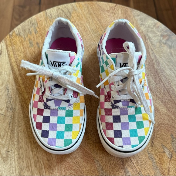 Vans | Shoes | Vans Doheny Multi Color Checkerboard Lace Up Sneakers ...